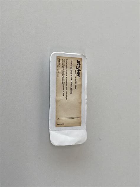 New Stryker Wire Pass Drill 15mm 1608 2 59 G2 Wire Pass Drill 15mm