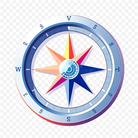 Transparan Cognitive Compass Node Stock Illustrations 1 Transparan