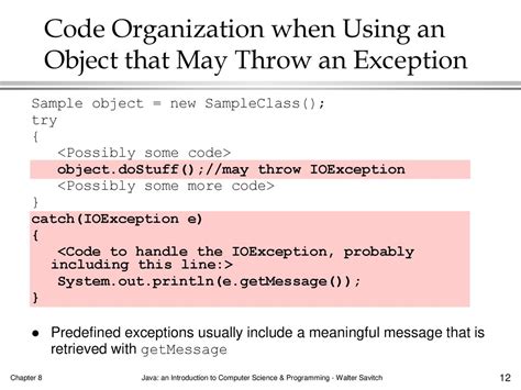 Exception Handling Chapter 8 Basic Exception Handling Ppt Download