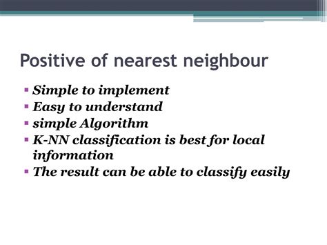 Nearest Neighbour Algorithm Pptx