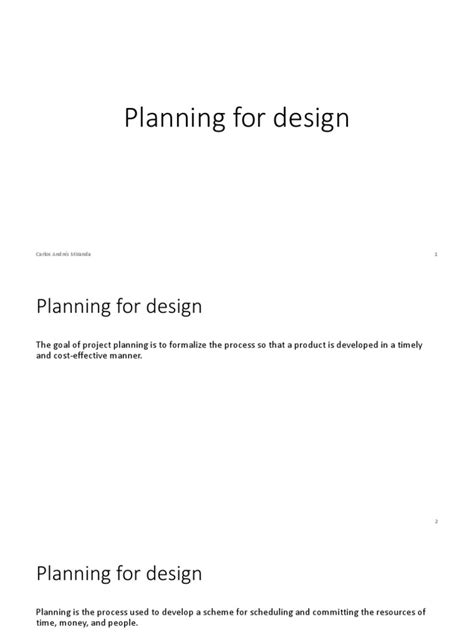 03 Planning For Design Pdf Information Design