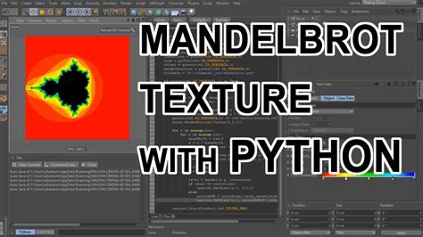 Cinema4d Tutorial Python Mandelbrot Texture Generator Youtube