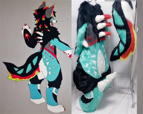 Fursuit Full Body Customization Furry Five Finger Paws Head Tail Shoes