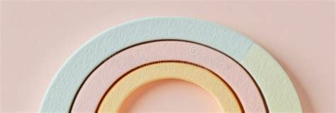 Pastel Rainbow With Neutral Arcs And Felt Texture In A Clean Minimal