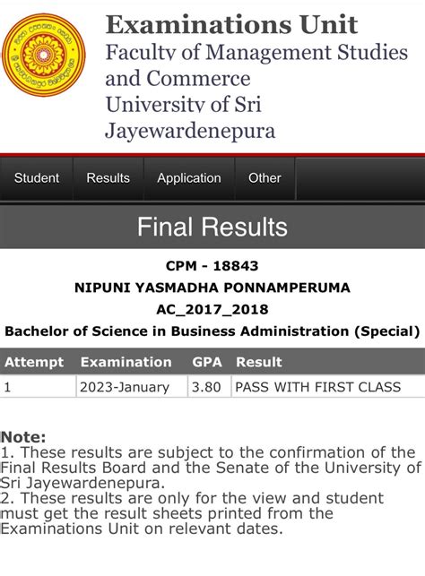 Nipuni Ponnamperuma On Linkedin Achievements Usj Business