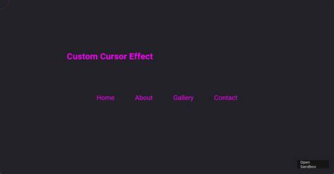 Custom Blob Cursor Gsap V2 Codesandbox