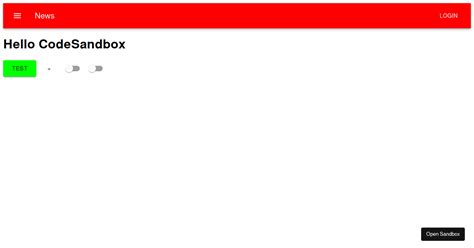 material ui codesandbox
