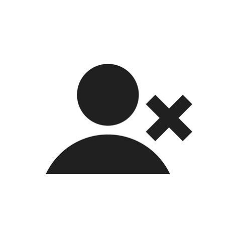 Delete User Icon Vector Design Illustration 23343806 Vector Art At Vecteezy