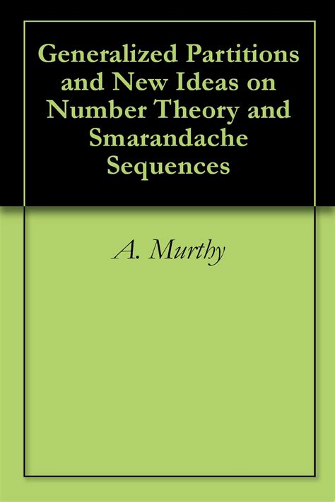 generalized partitions and new ideas on number theory and
