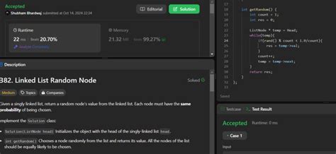 Shubham Bhardwaj On Linkedin 90daysofcode Day46 Linkedlist Randomselection Codingjourney