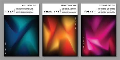 Colorful Fluid Gradient Mesh Vertical Background Template Copy Space Colour Gradation Backdrop
