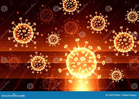 Virus Outbreak And Background As Dangerous Flu Strain Cases As A