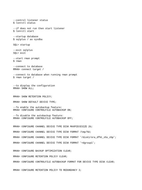 4 Starting And Interacting With Rman Client Download Free Pdf
