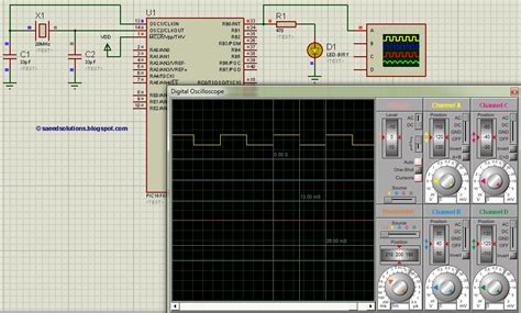 Pic16f877 Timer1 Code And Proteus Simulation