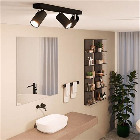 Regleta De 3 Focos Para Baños Idris Gu10 No Incl Clickfix Leonleds