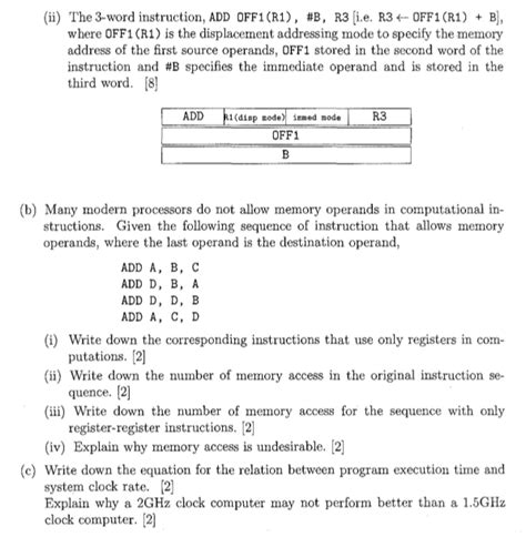 4 Given The Data Path Of A Cpu As Shown Below D Bus