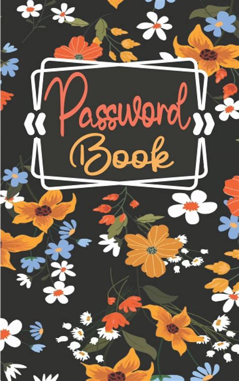 Password Book Logbook Pretty Floral Small Pocket Size Personal Internet Password Internet