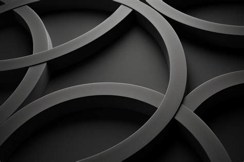 Premium Photo Geometric Background With Intersecting Circles