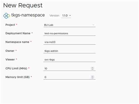 Create Vsphere Namespaces In Aria Automation With Permissions