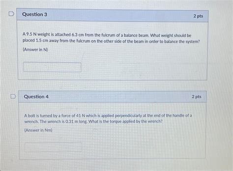 Solved Question Pts The Angular Velocity Of A Chegg