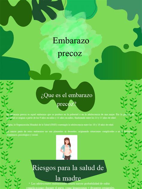 Embarazo Precoz 3 Pdf El Embarazo Adolescencia