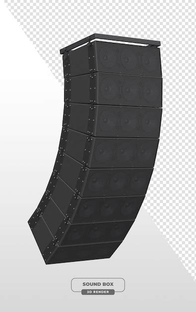 Line Array Sound System For Events And Concerts In 3d Render Free Psd