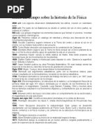 Línea Del Tiempo De La Física Pdf Física Electromagnetismo