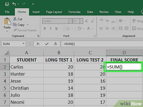 How To Add Two Cells Containing Other Sum Formulas In Excel