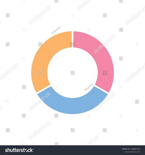 Circle Divided Into Three Equal Segments Stock Vector Royalty Free 2296847357 Shutterstock