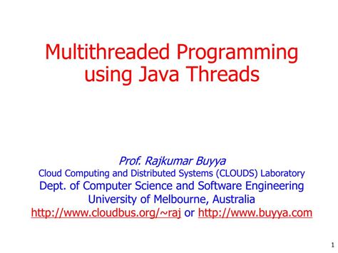 Ppt Multithreaded Programming Using Java Threads Powerpoint