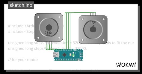 STEPPER DRIVE Wokwi ESP32 STM32 Arduino Simulator