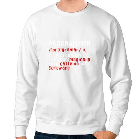 Programmer Definition Programming Software Engineering Sweatshirts Sold By Julestgermaines Sku