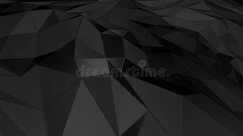 3d Rendering Abstract Polygonal Space Low Poly With Connecting Surface