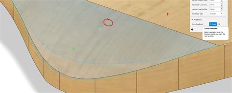 parallel finishing entry position autodesk community