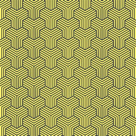 Abstract Geometric Line Seamless Pattern Yellow Background Suitable For Print Cloth And