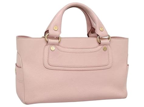 Céline Celine Boogie Satchel Leather Pink Ref2580242 Joli Closet