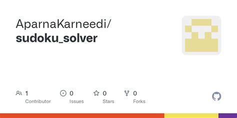 Github Aparnakarneedisudokusolver
