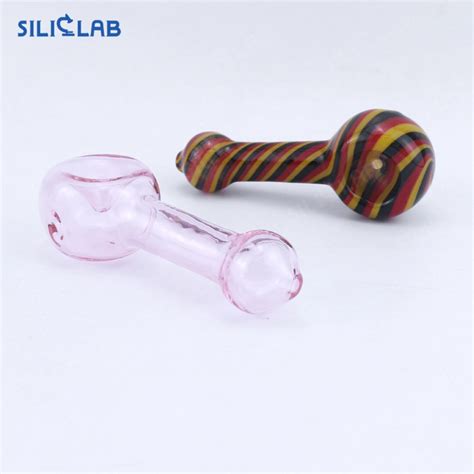 Slk Handmade Crystal Tobacco Smoking Straight Glass Smoke Pipe Crack