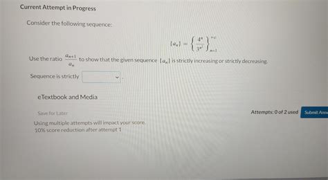 Solved Consider The Following Sequence An N N N Chegg Com