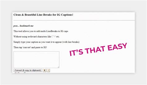How To Add Line Breaks In Instagram Captions