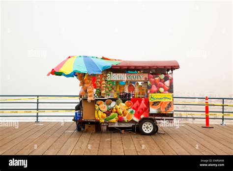 Fruit Stand The Santa Monica Pier Santa Monica Los Angeles