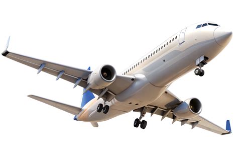 A Detailed View Of A Commercial Airplane In Flight Showcasing Its