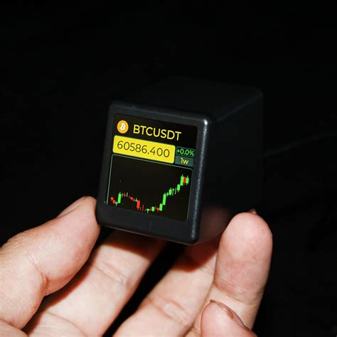 mini smart wifi weather station with clock real time bitcoin and crypto
