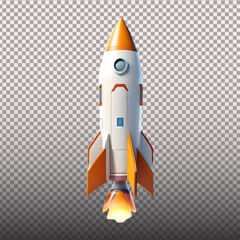 Rocket Launcher Mini 3d Render Element Premium Ai Generated Psd