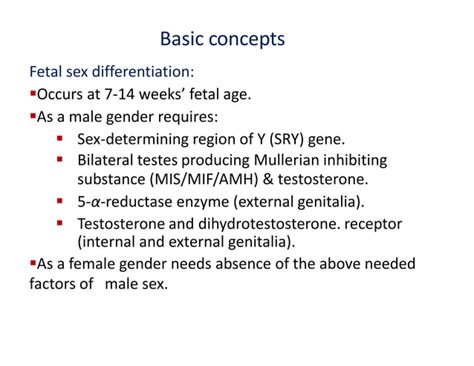 Disorder Of Sex Differentiation Presentation Pdf