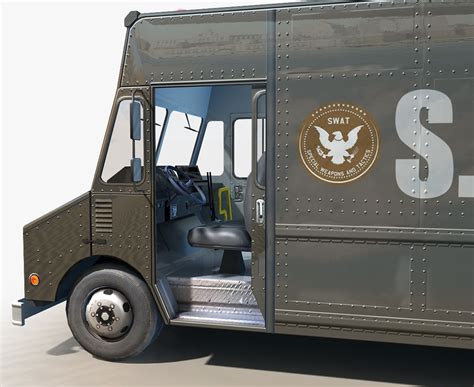 Step Van Swat Cars Model Turbosquid 1355440