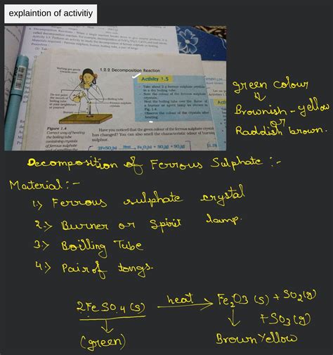 Called Decomposition Reaction For Example Decomposition Of Fuso4 7h2 O