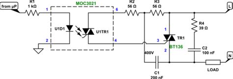 Opto Isolator Fan Dimmer Using Moc3021 And Triac Suddenly Stopped Working Cannot Find