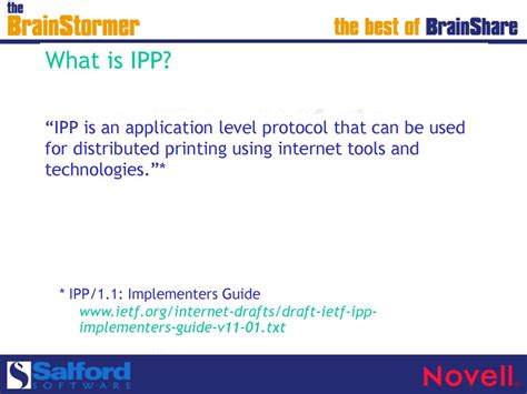 printing using novell internet printing ppt download