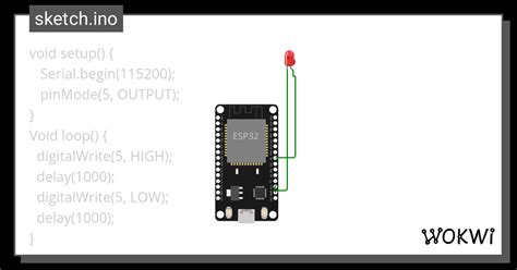 Switchled Wokwi Esp32 Stm32 Arduino Simulator